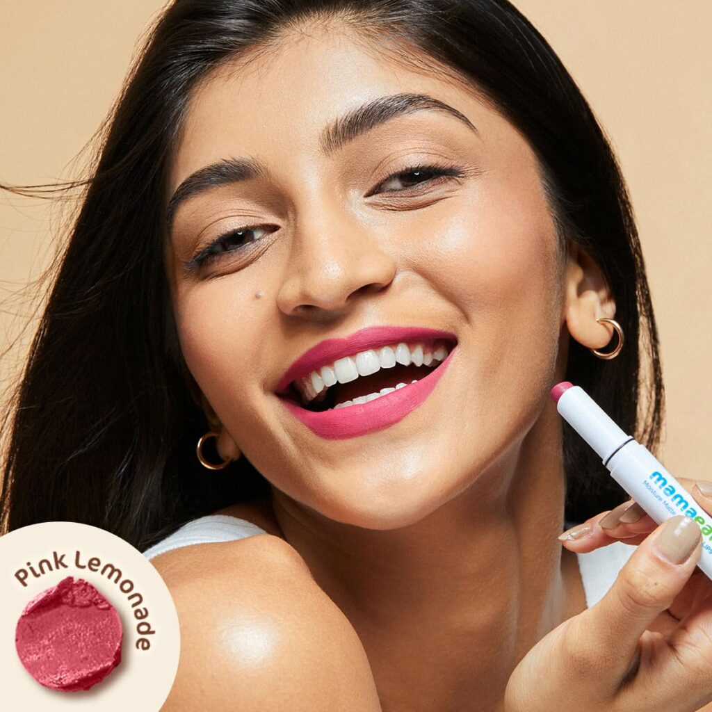 Mamaearth Moisture Matte Longstay Lipstick – 10 Pink Lemonade ...