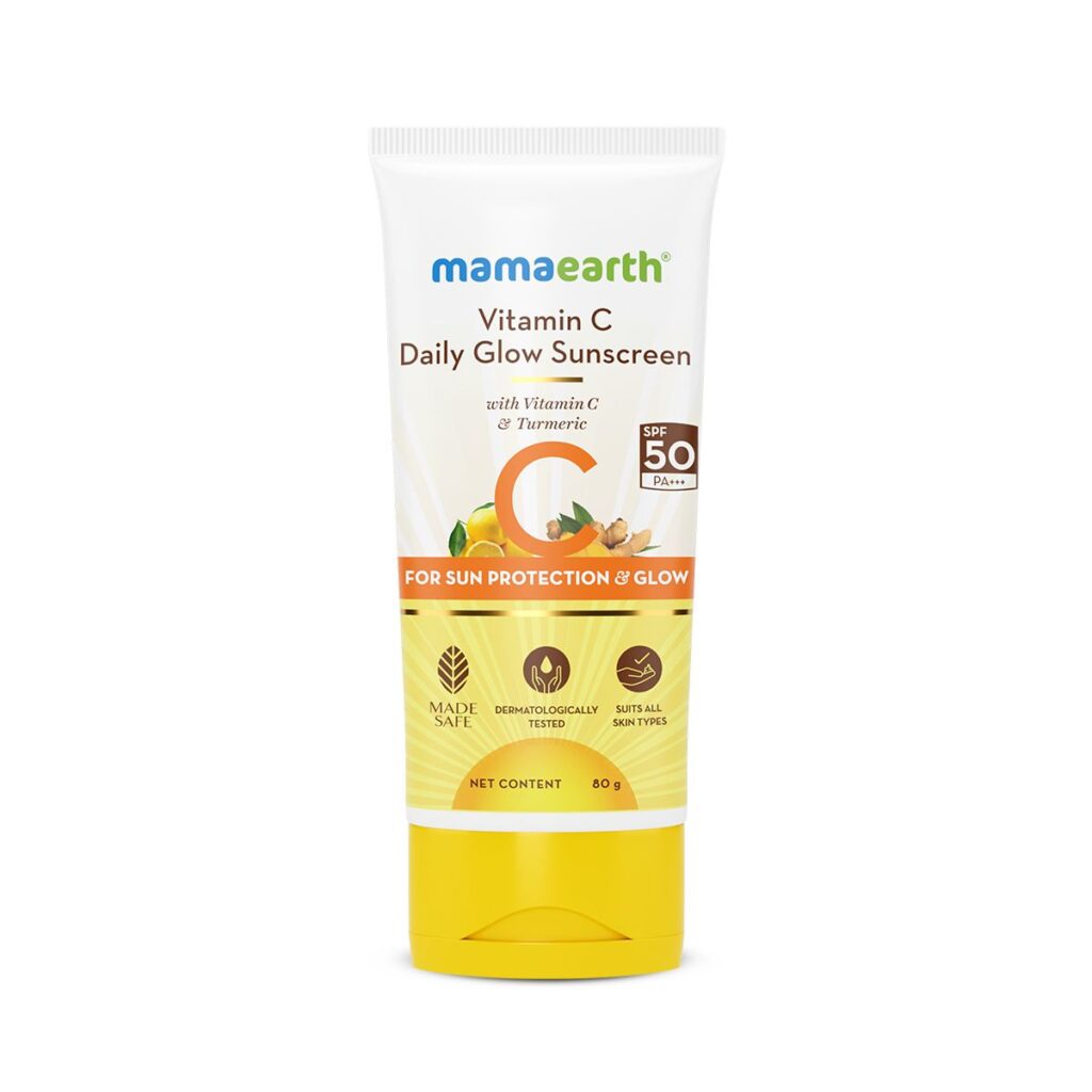 Vitamin C Daily Glow Sunscreen With Vitamin C & Turmeric for Sun ...